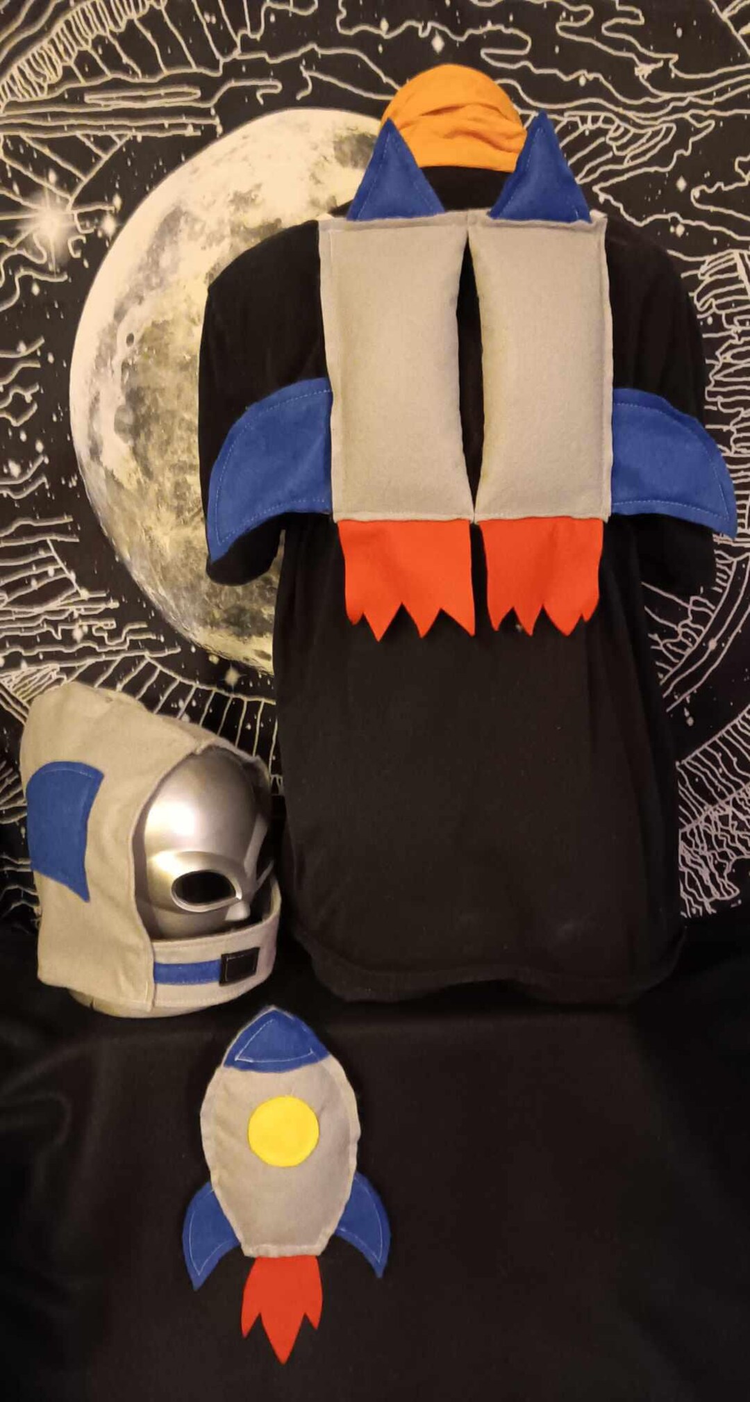 Space Play Set ~ Jet Pack, Helmet and Rocket Stuffy - Etsy