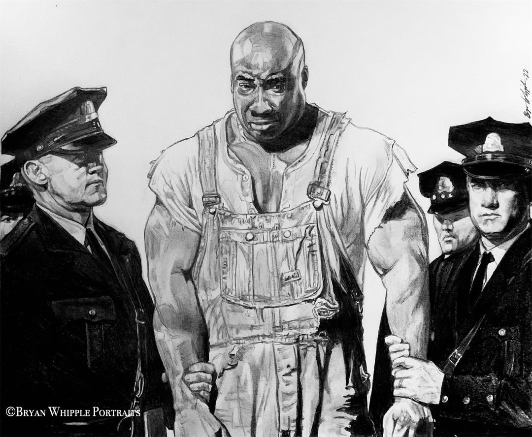 The Green Mile John Coffey Original Sketch Limited Edition Signed ...