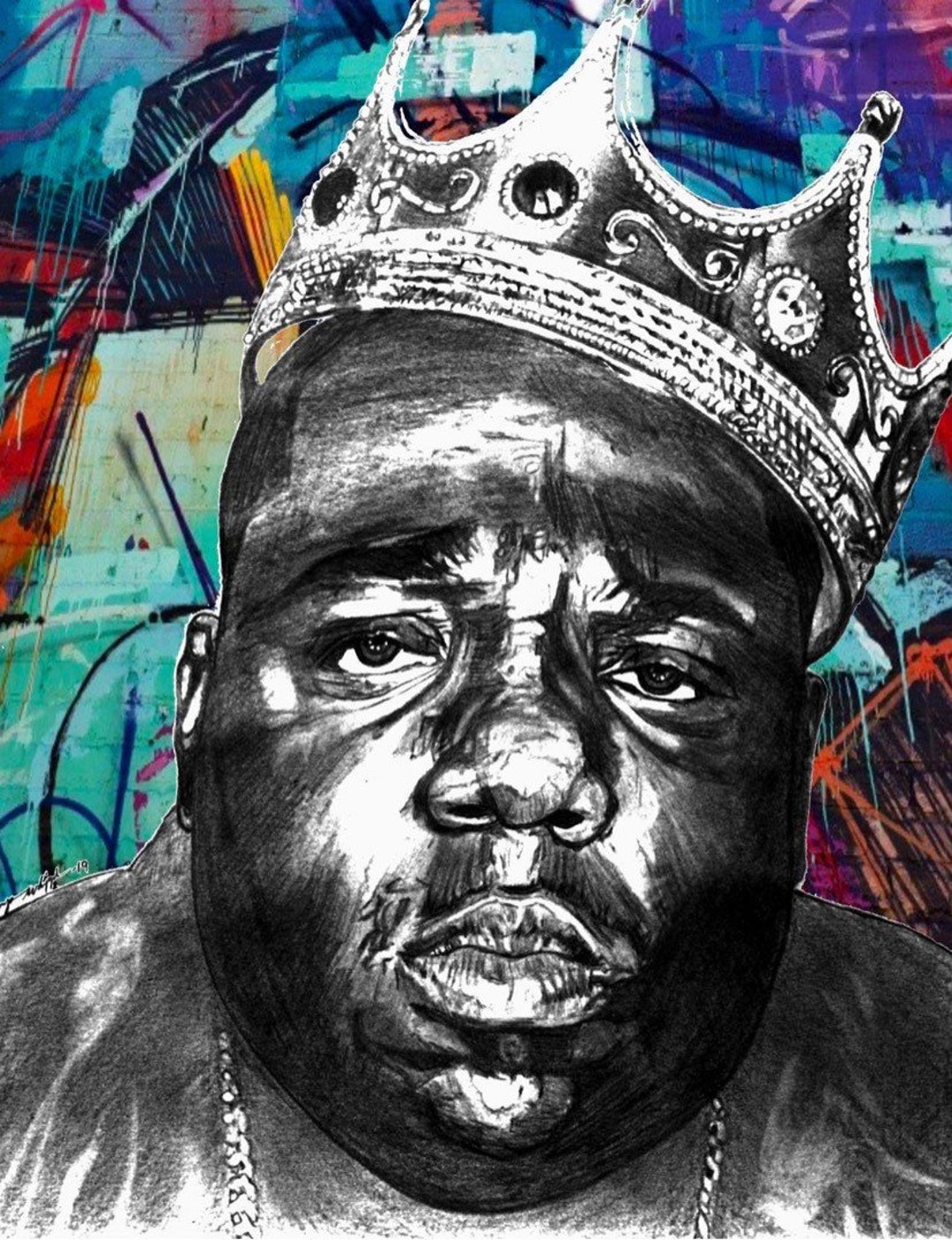Notorious BIG Sketch Portrait Giclee Prints Biggie Smalls - Etsy UK