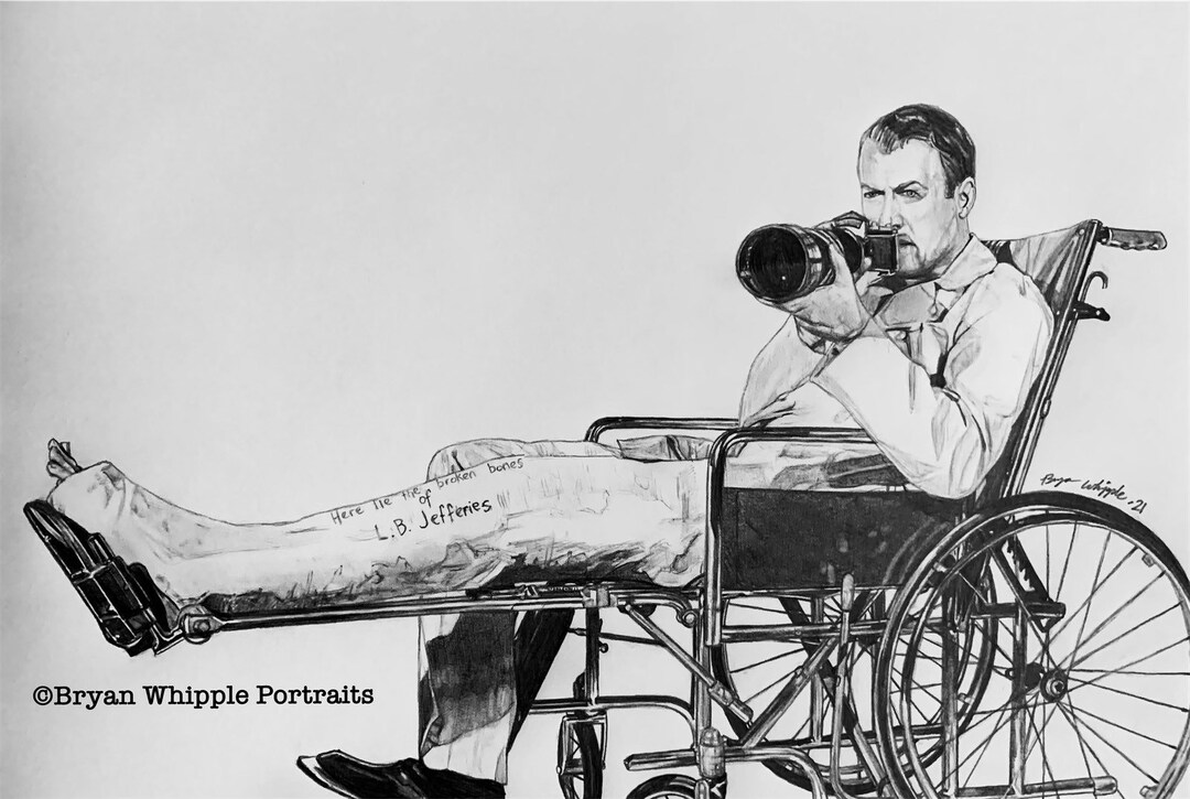 Jimmy Stewart Rear Window Alfred Hitchcock Original Gicleé Art Prints ...