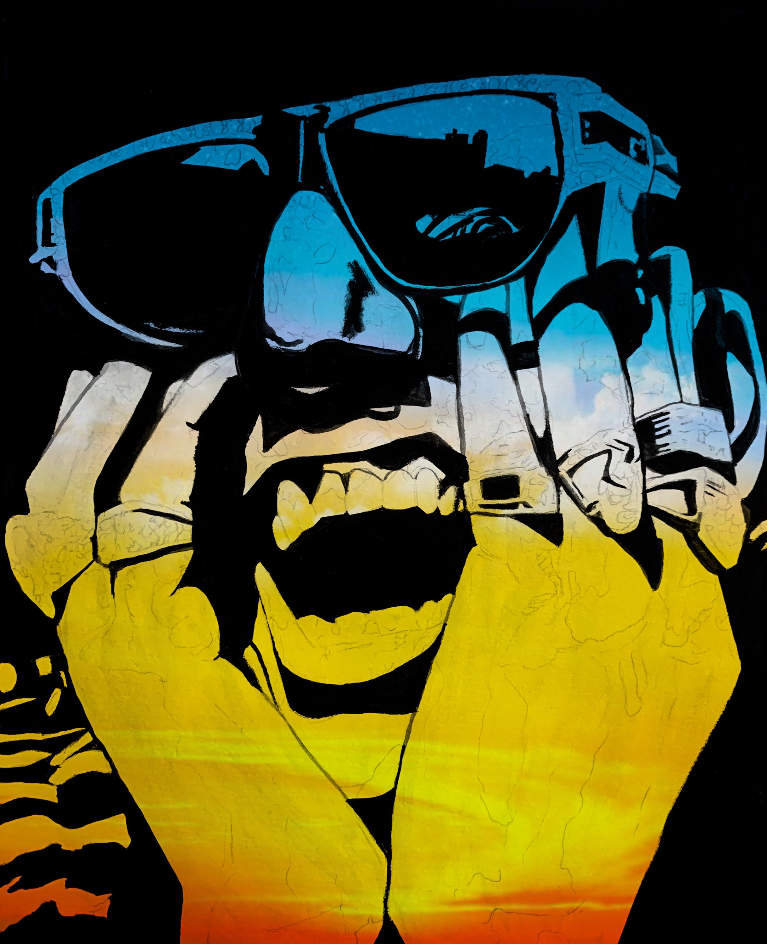 Humpty Hump Shock G Digital Underground Original Painting Gicleé Art ...