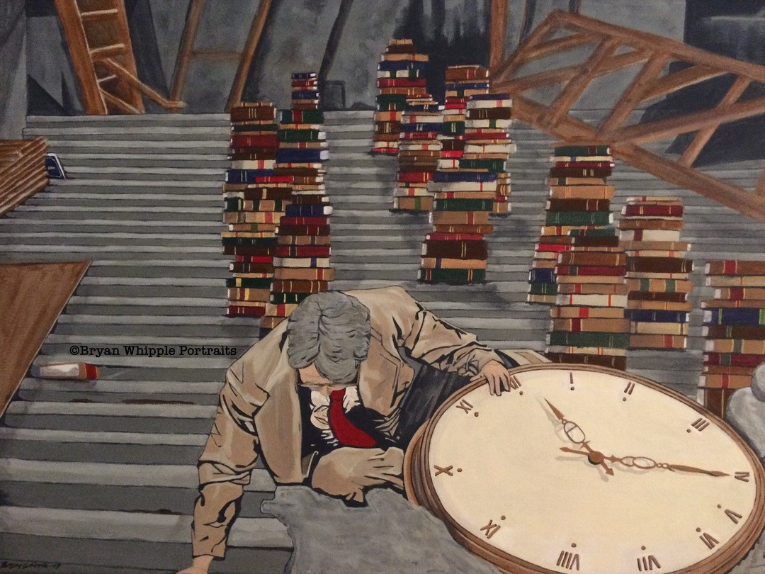 Time Enough at Last Twilight Zone Burgess Meredith Original Painting ...