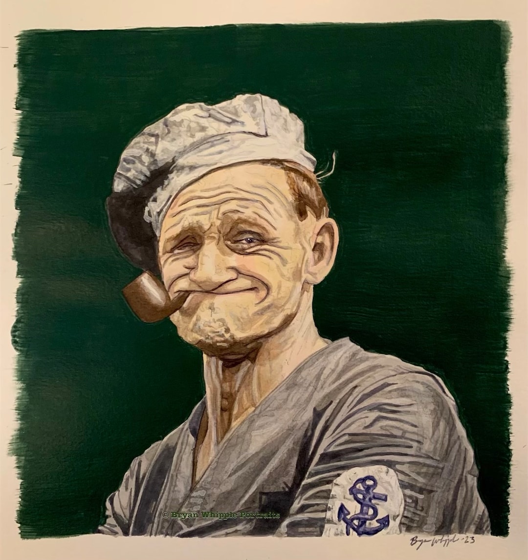 Popeye Frank “rocky” Fiegel Original Painting Limited Edition Signed ...