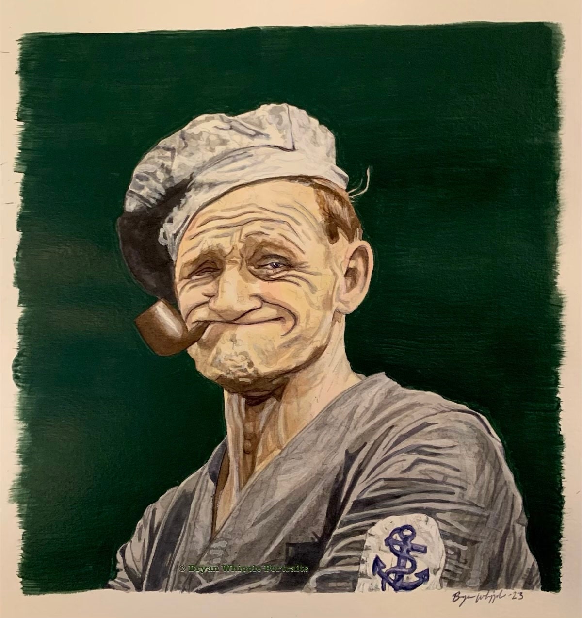 Popeye Frank “rocky” Fiegel Original Painting Limited Edition Signed ...