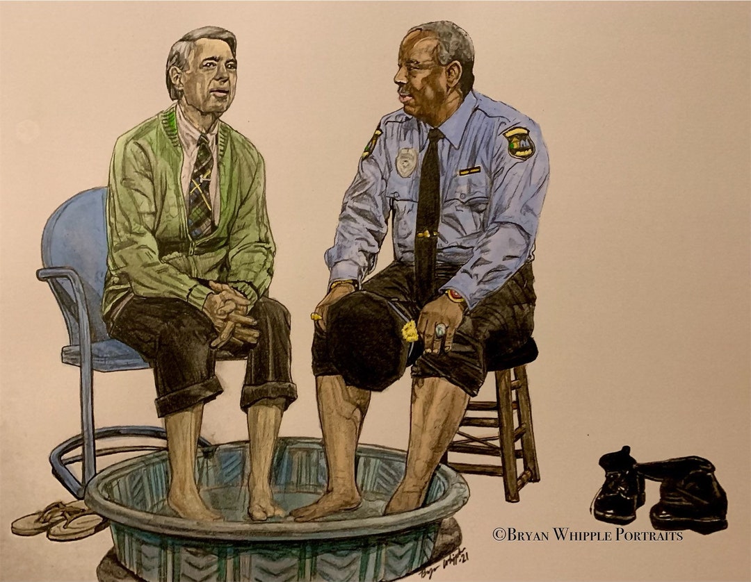Mr Rogers and Officer Clemmons in the Pool Limited Edition Signed ...