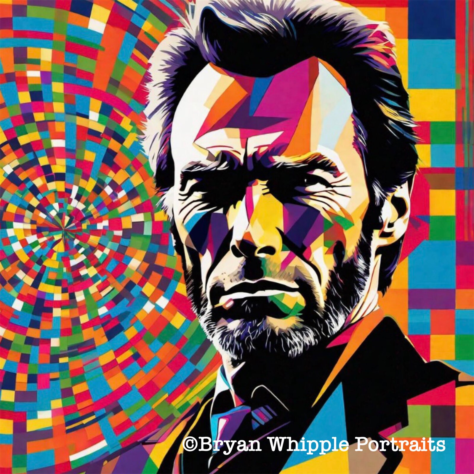 Clint Eastwood Pop Art Original Paintings Limited Edition Signed ...