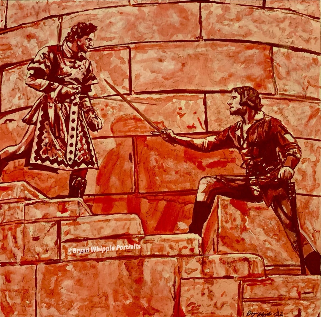 Adventures of Robin Hood Errol Flynn Basil Rathbone Sword Fight ...