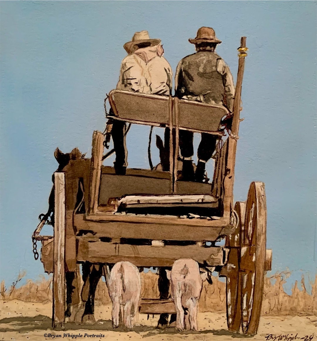We Don’t Rent Pigs Lonesome Dove Gus Lippy Painting Limited Edition ...