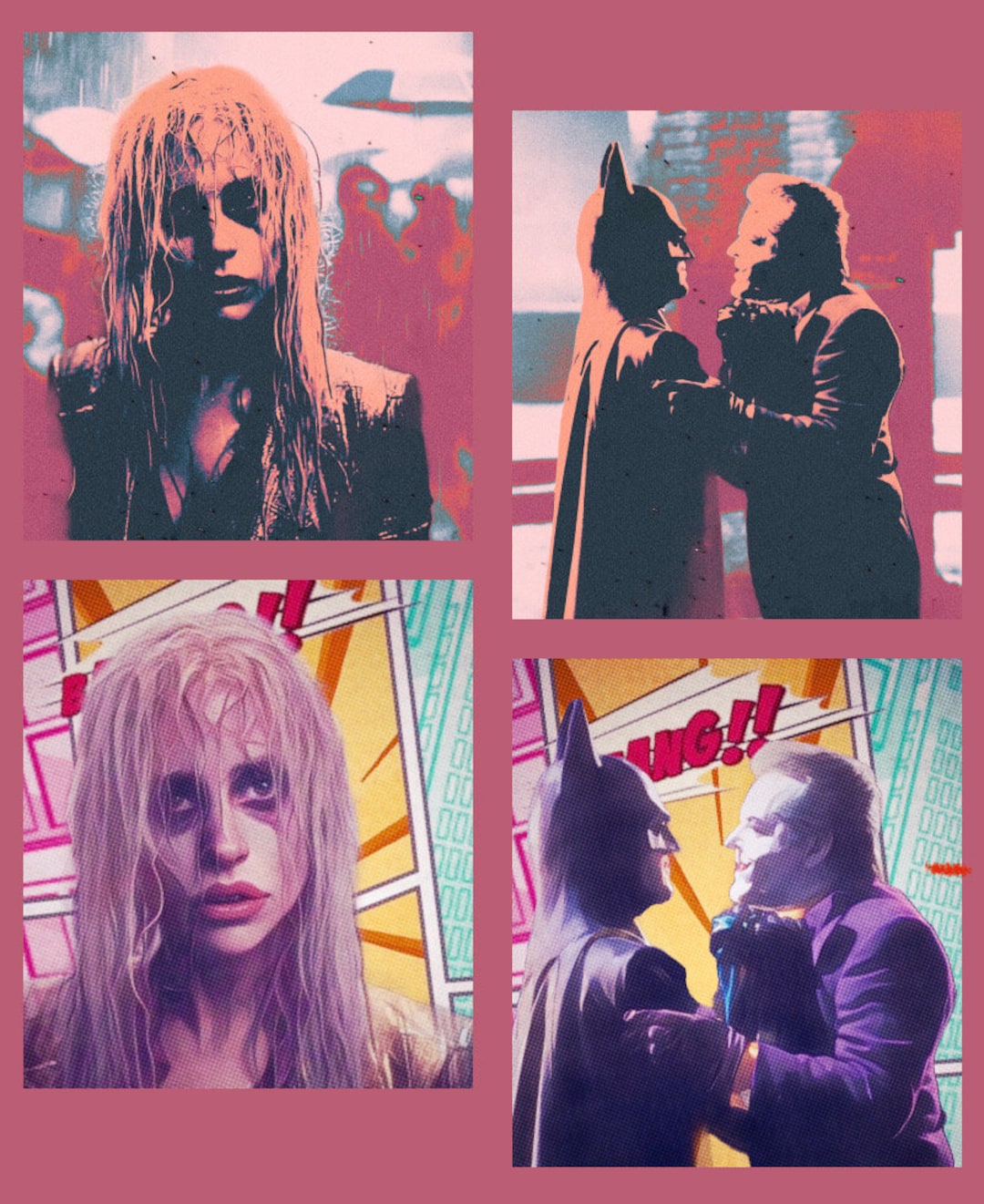 Lady Gaga Harley Quinn/ Batman and Joker Popart Limited Edition Signed ...