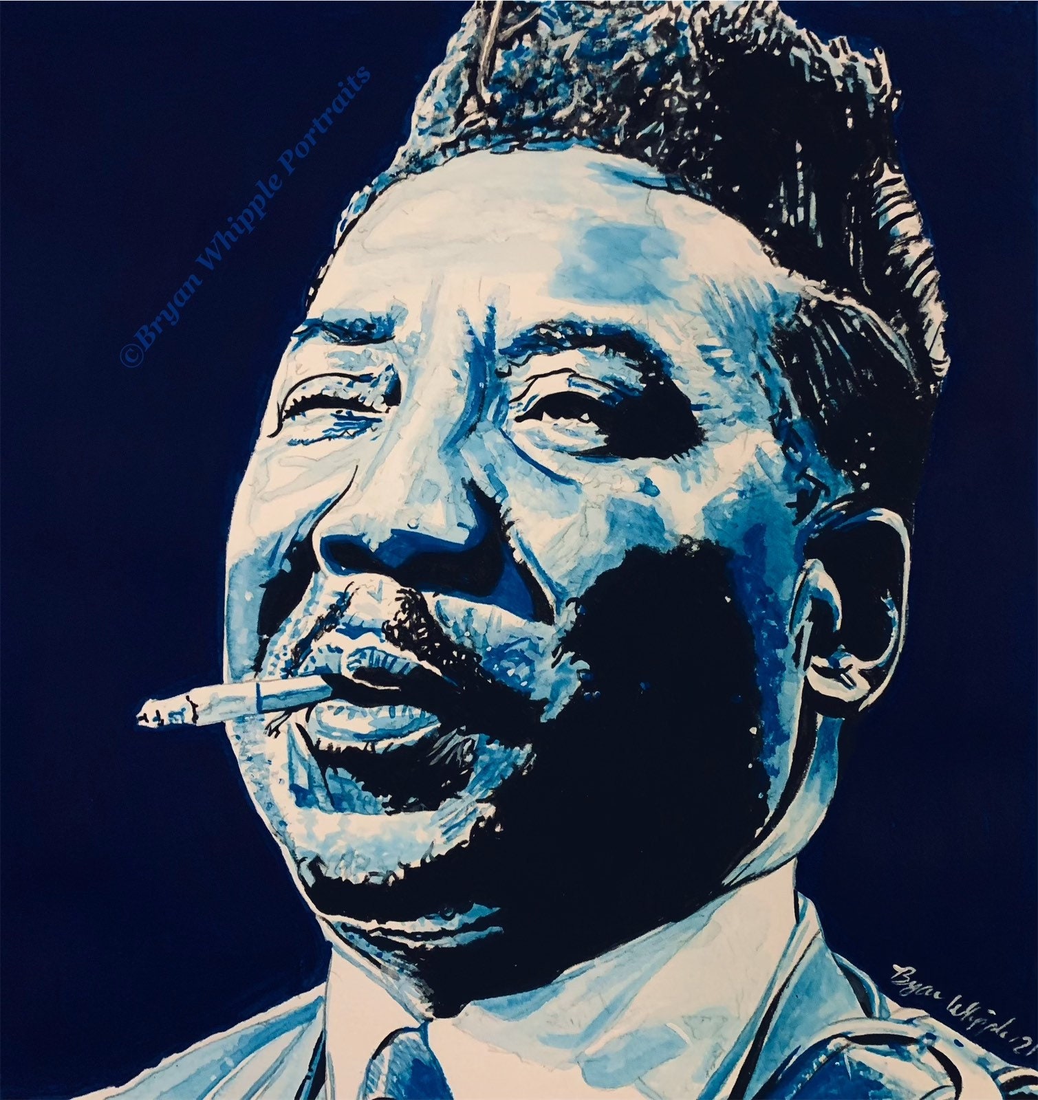 Muddy Waters Blues Guitarist Painting Gicleé Art Prints - Etsy