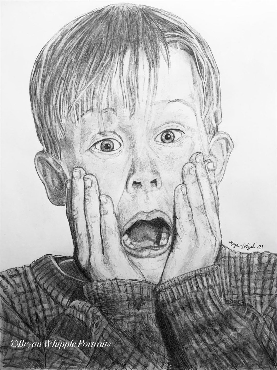 Home Alone Kevin Screaming Limited Edition Signed Numbered Original ...