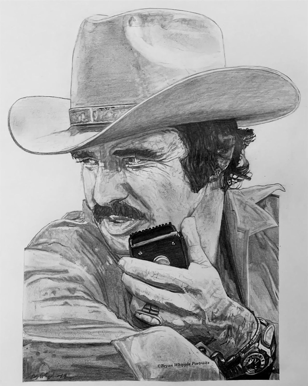 Burt Reynolds Smokey and the Bandit Original Sketch Gicleé Art Prints ...
