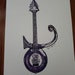 Prince Symbol Guitar Original Sketch Gicleé Art Prints - Etsy