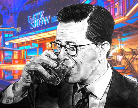Stephen Colbert Limited Edition Hand Signed/numbered Art | Etsy