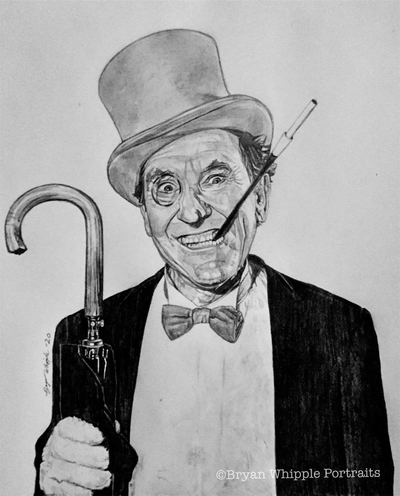 The Penguin Drawing Batman