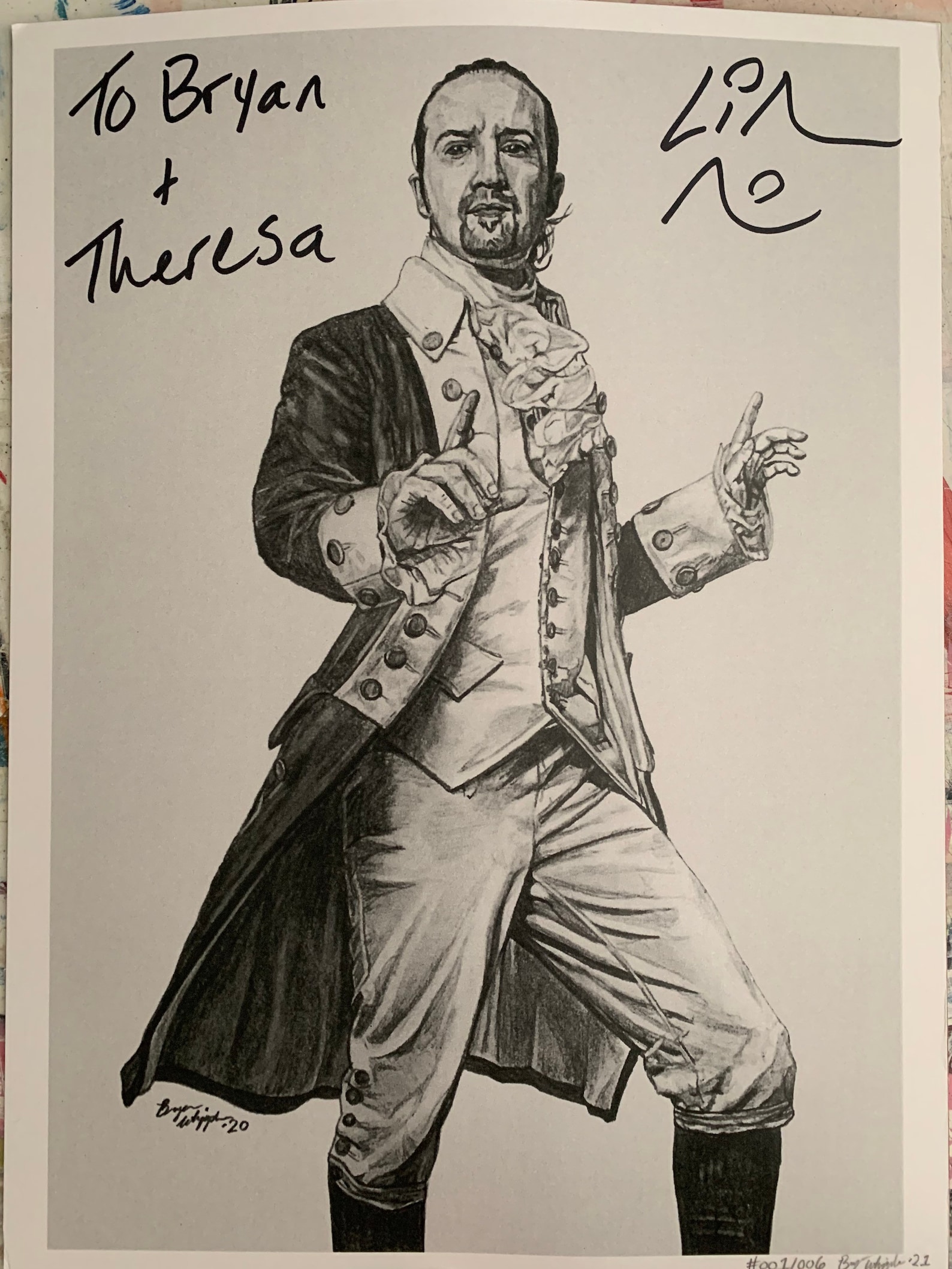 Hamilton Musical Lin-manuel Miranda Limited Edition Hand Signed ...