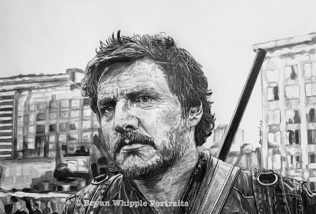 Pedro Pascal/ Joel - the Last of Us HBO Original Sketch Limited Edition ...