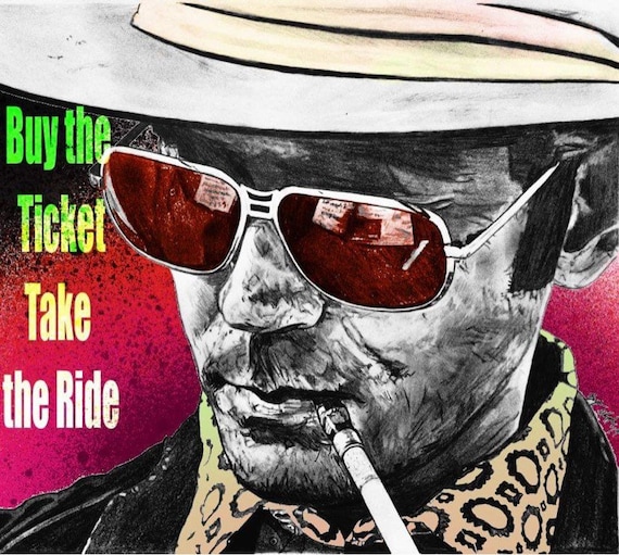 Hunter S. Thompson Limited Edition Hand Signed/numbered Art | Etsy