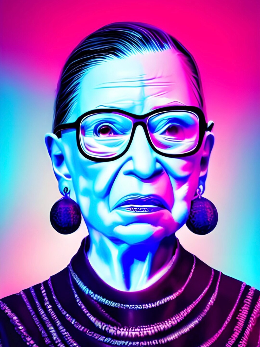 RBG Ruth Bader Ginsburg Supreme Court Justice Original Artwork Limited ...
