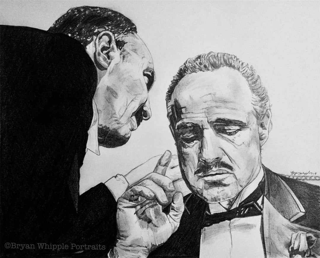 Godfather Limited Edition Hand Signed/numbered Portrait Art Giclee ...
