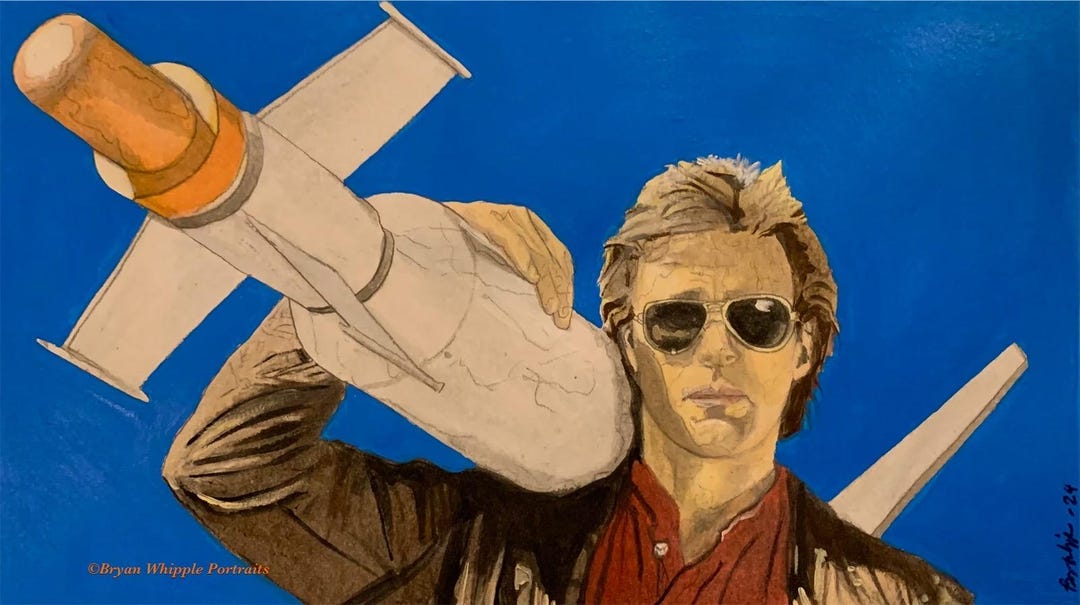 Macgyver Richard Dean Anderson 80s Original Painting Gicleé Art Prints - Etsy