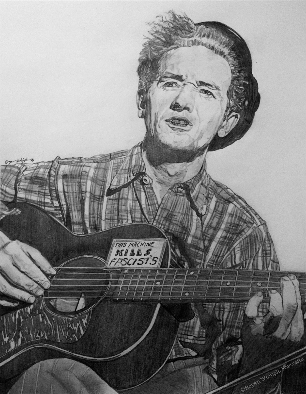 Woody Guthrie Folk Singer Limited Edition Hand Signed/numbered Artwork ...