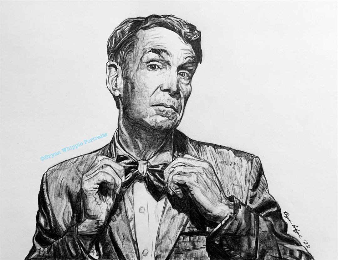 Bill Nye the Science Guy Original Sketch Limited Edition Signed ...