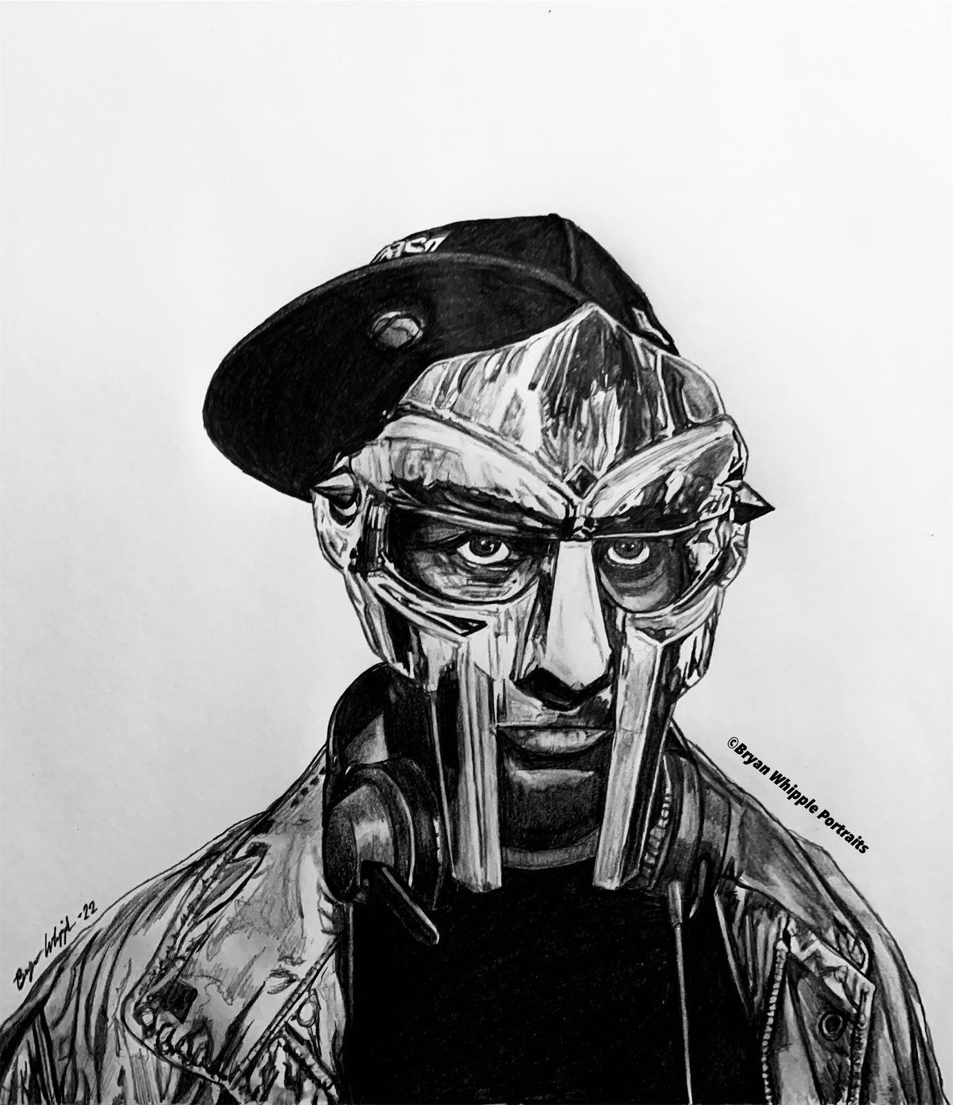 MF DOOM Original Sketch Limited Edition Signed Numbered Gicleé Art ...