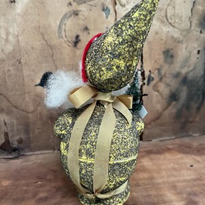 Adorable Antique German Paper Mâché Candy Holder, Santa Bobble Head ...