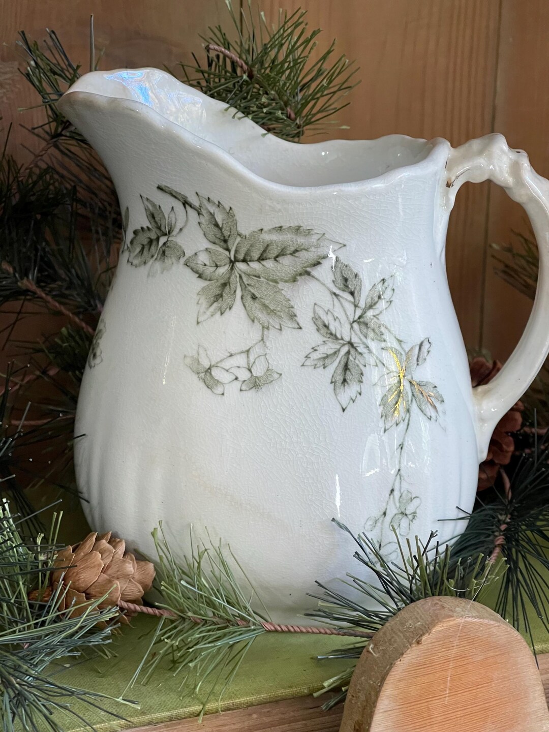 Beautiful White English Ironstone Pitcher “virginia” by John Edward’s ...
