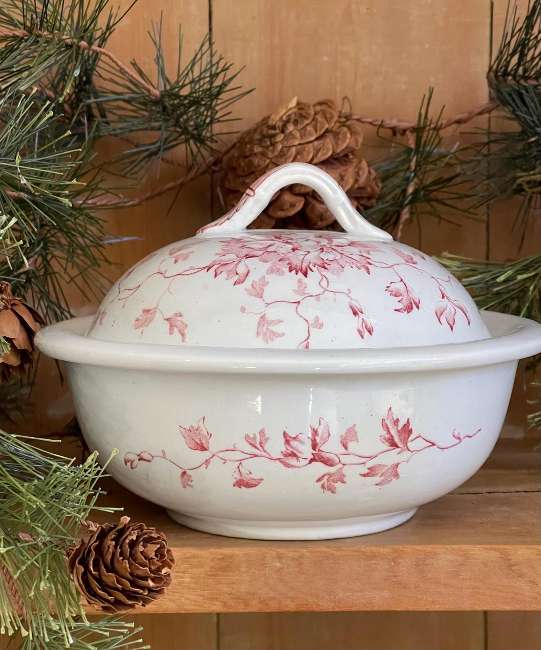 Antique Hanley England Soap Dish With Drain and Lid devo Pattern - Etsy