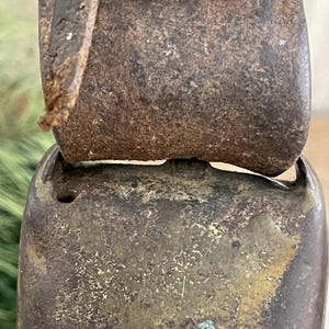 Antique 1890’s French Cowbell, Iron Bell on a Leather Strap, French ...