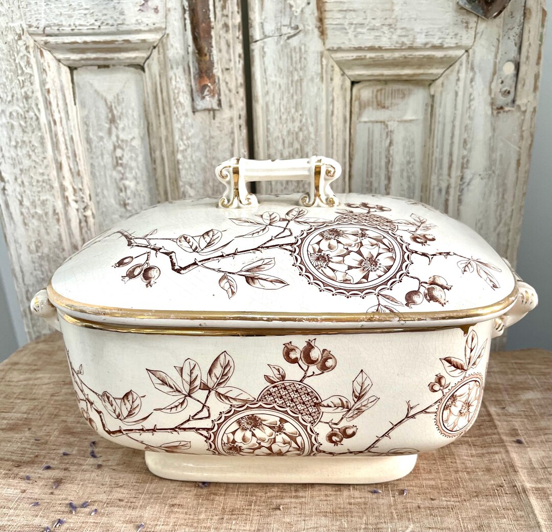 Beautiful Rare Antique Aesthetic Movement Covered Soup Tureen in ...