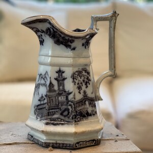 Beautiful Ironstone Mulberry Pitcher Flow Black/mulberry. - Etsy