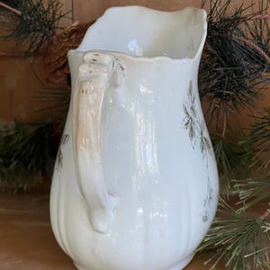 Beautiful White English Ironstone Pitcher virginia by John Edwards ...