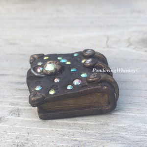 Miniature Bejeweled Journal Clay Book Miniature Book - Etsy