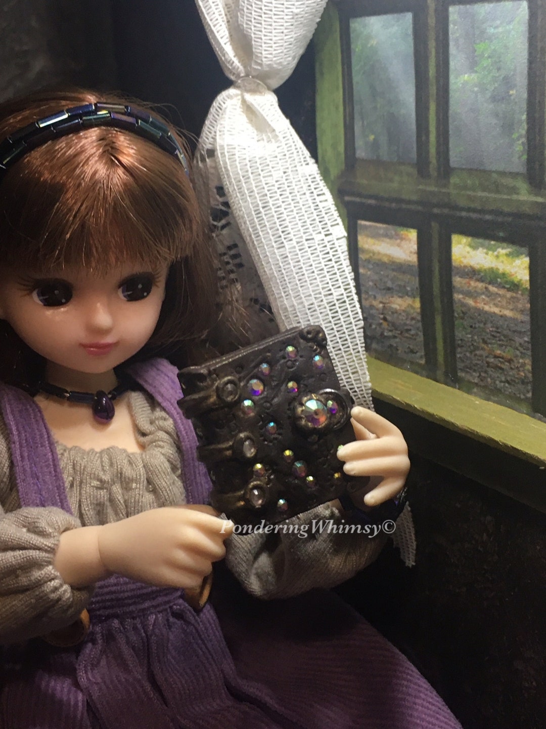 Miniature Bejeweled Journal Clay Book Miniature Book - Etsy