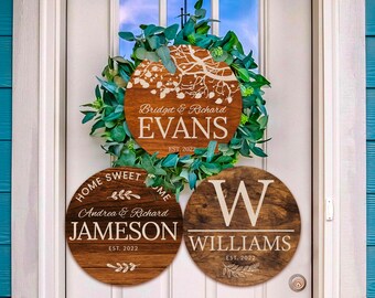 Custom Circle Wood Signs - Etsy