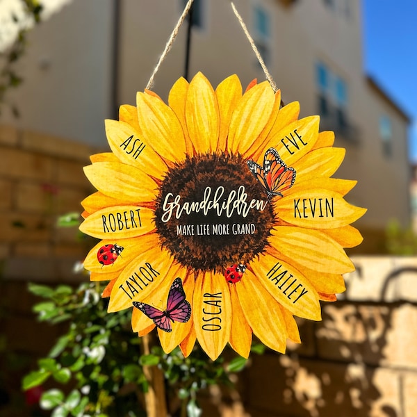 Wood Sunflower Sign - Etsy