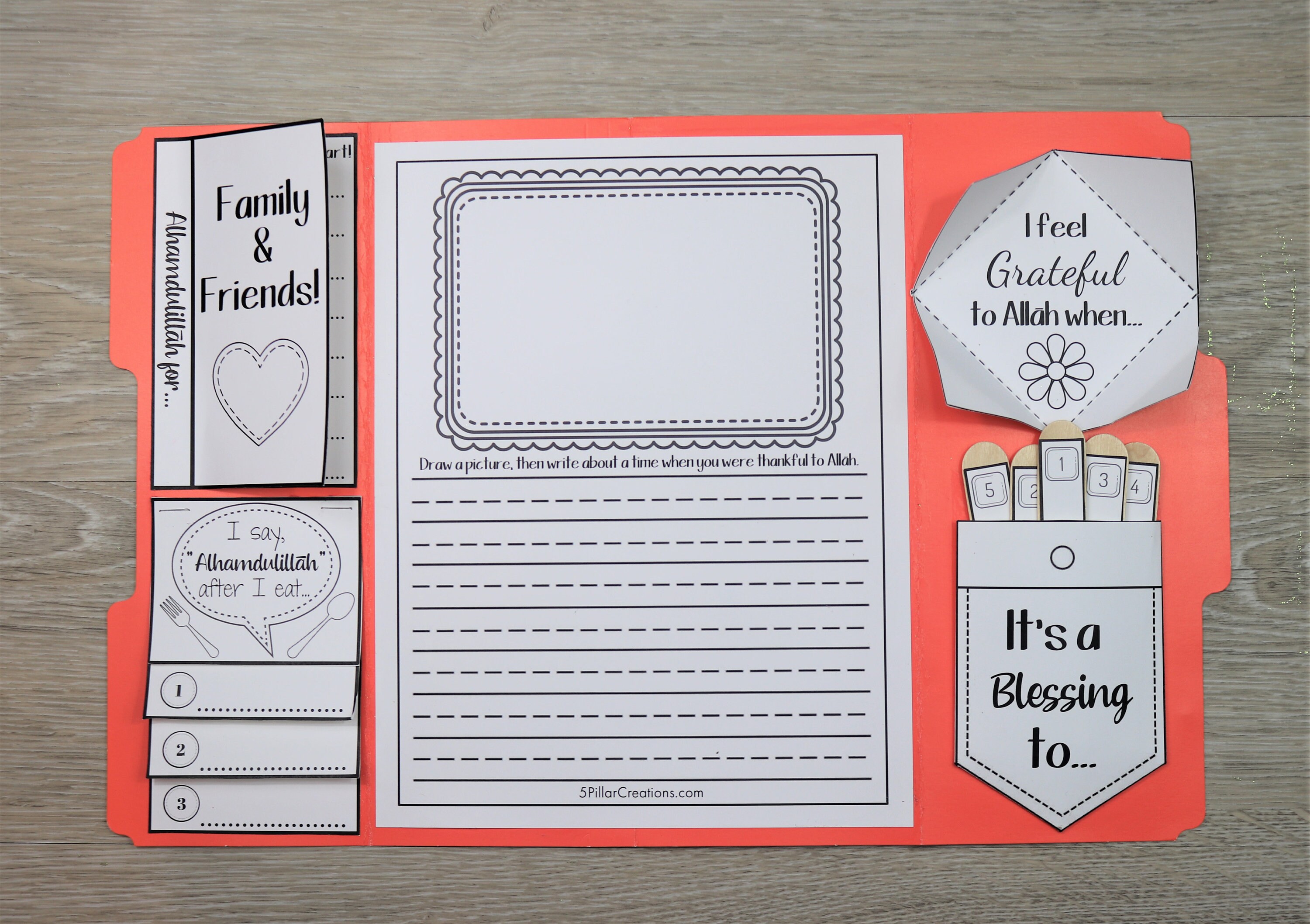 Alhamdulillāh Lapbook Folder - Etsy