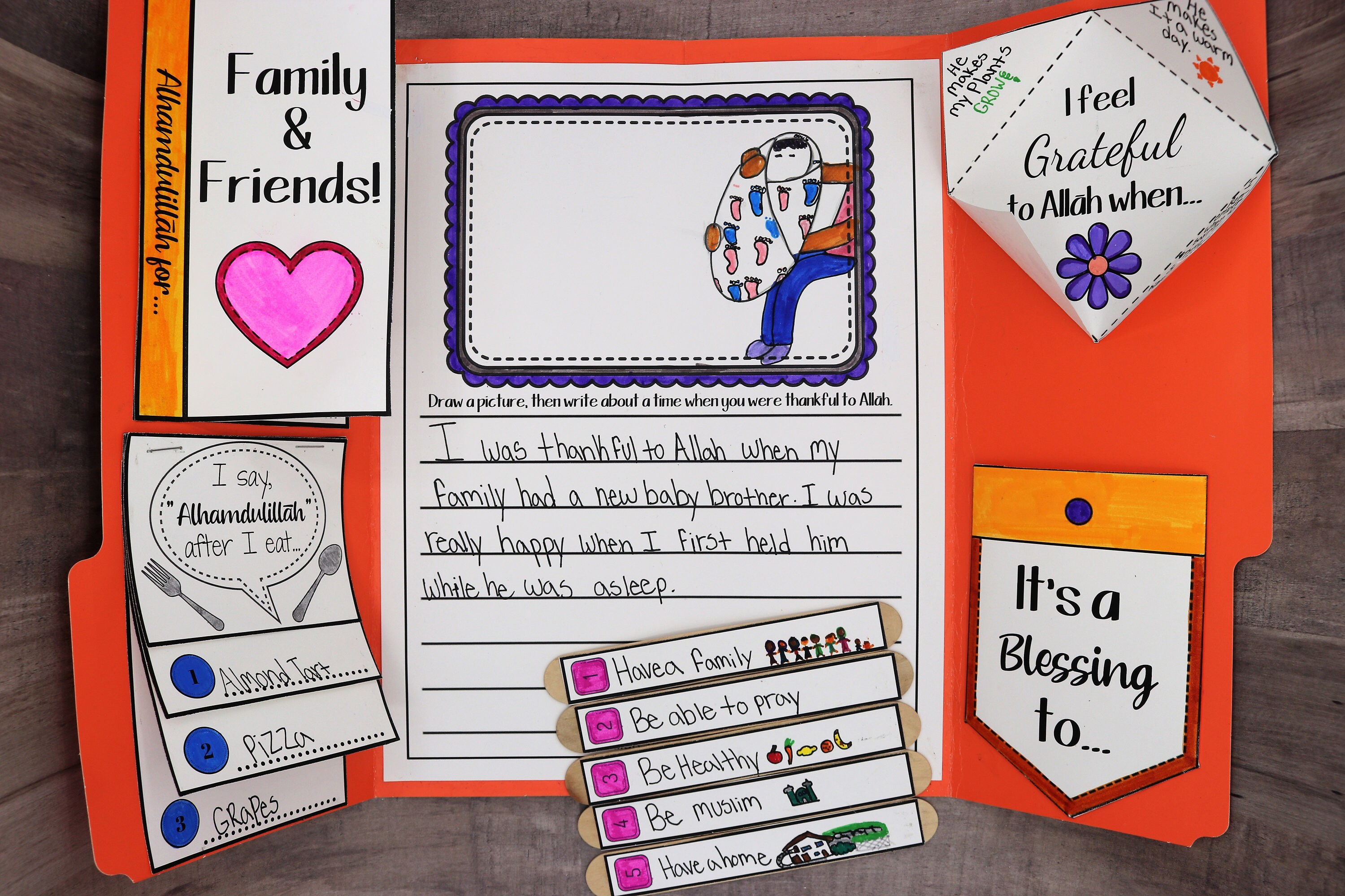 Alhamdulillāh Lapbook Folder - Etsy