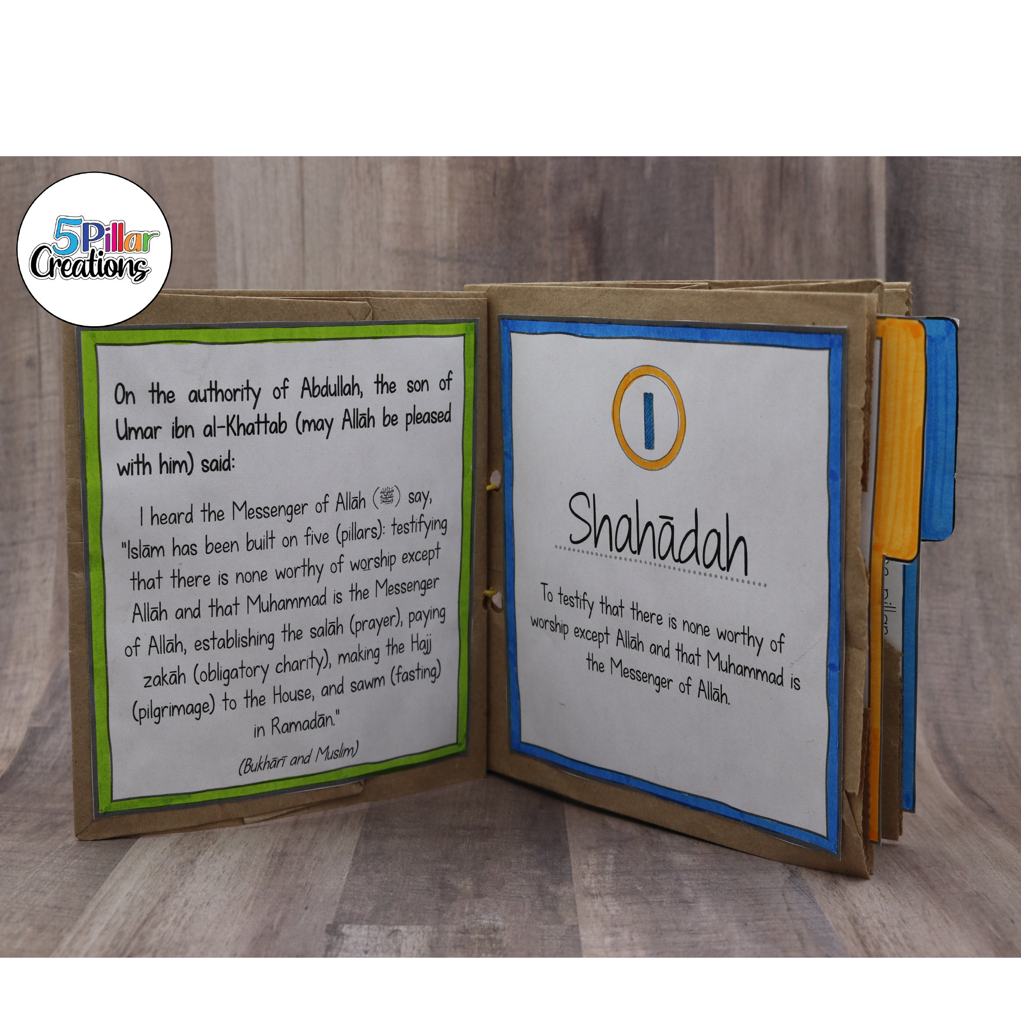 5 Pillars of Islam Bag Book Craft - Etsy
