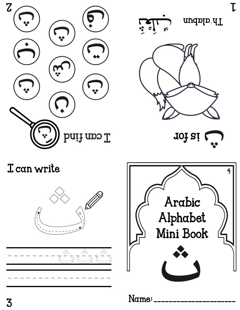 Arabic Alphabet Mini-books - Etsy