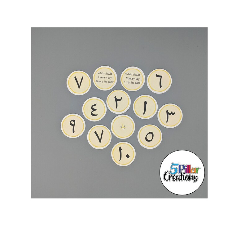 Feed the Monkey Arabic Alphabet Learning Activity - Etsy
