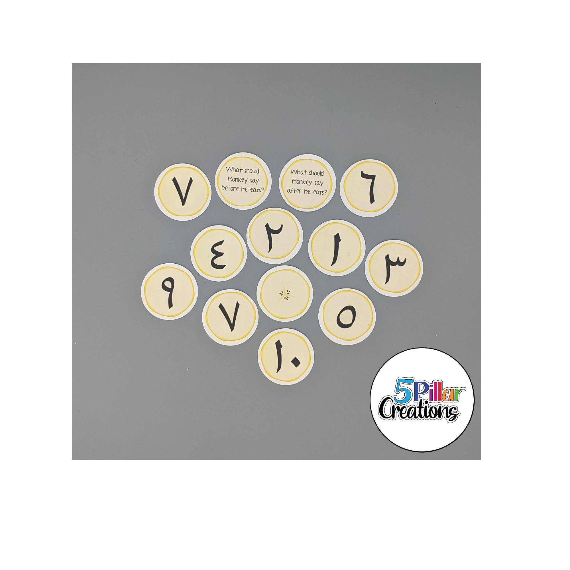 Feed the Monkey Arabic Alphabet Learning Activity - Etsy