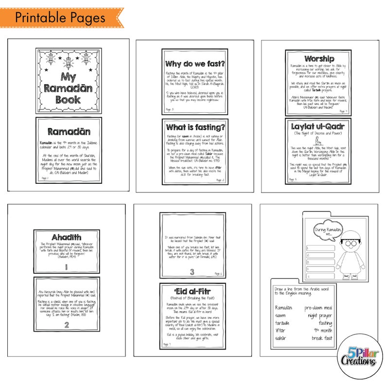 My Ramadan Book Craft - Etsy