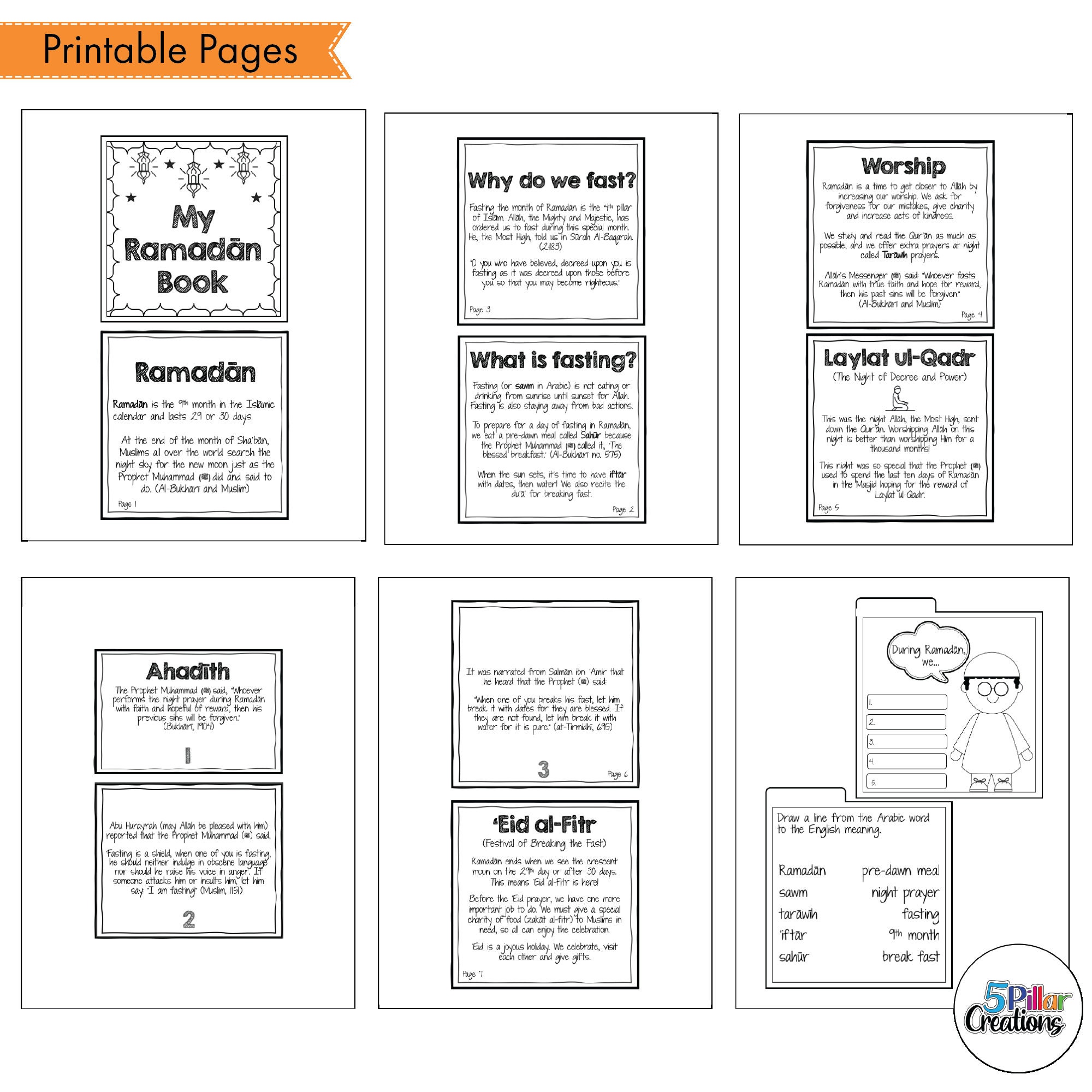 My Ramadan Book Craft - Etsy