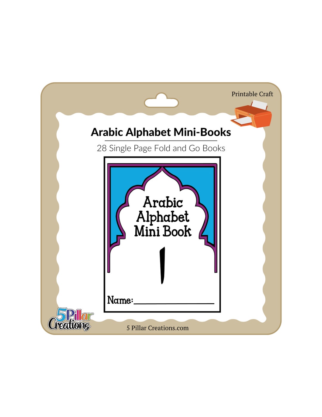 Arabic Alphabet Mini-books - Etsy
