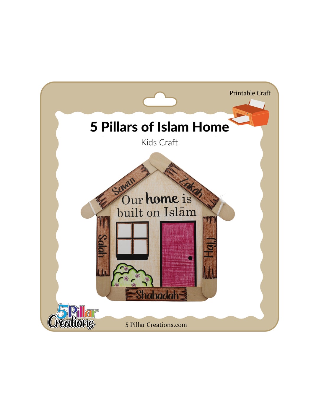 5 Pillars of Islām Kids Craft (printable) - Etsy