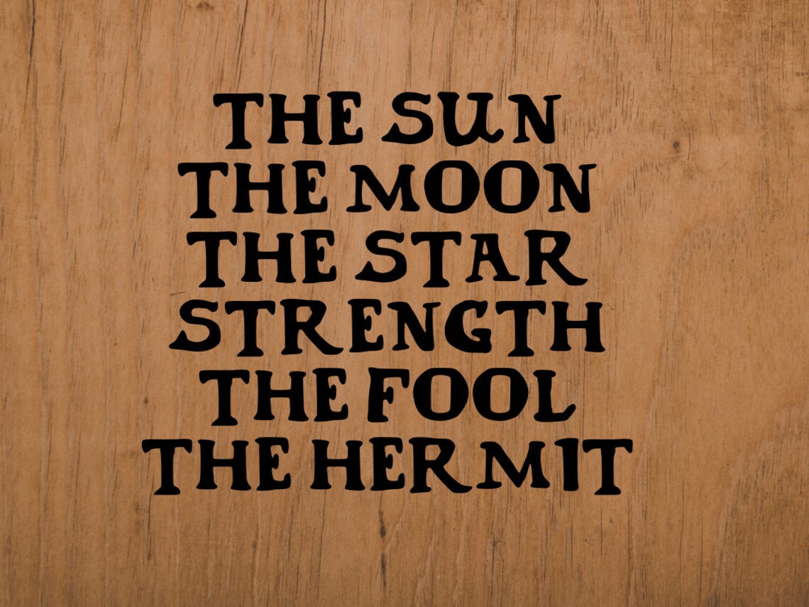 Tarot Tales Tarot Card Font Classic Tarot Fonts Modern Gothic Mystic ...